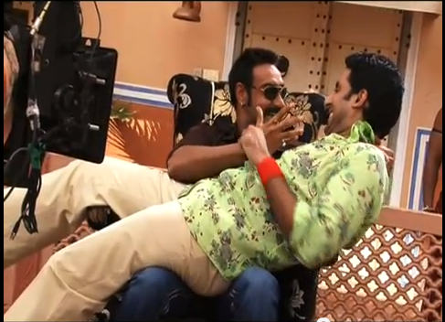 Watch the masti filled Behind the Scenes of the Bol Bachchan Trailer ...