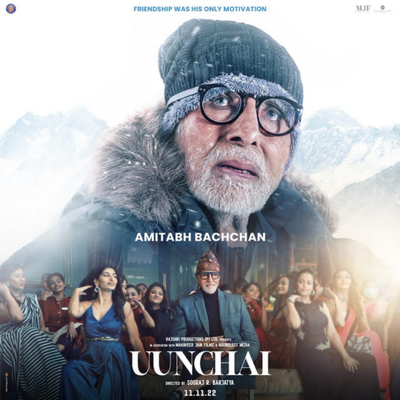 Check out Amitabh Bachchan’s intriguing character poster for Uunchai | BollySpice.com – The ...